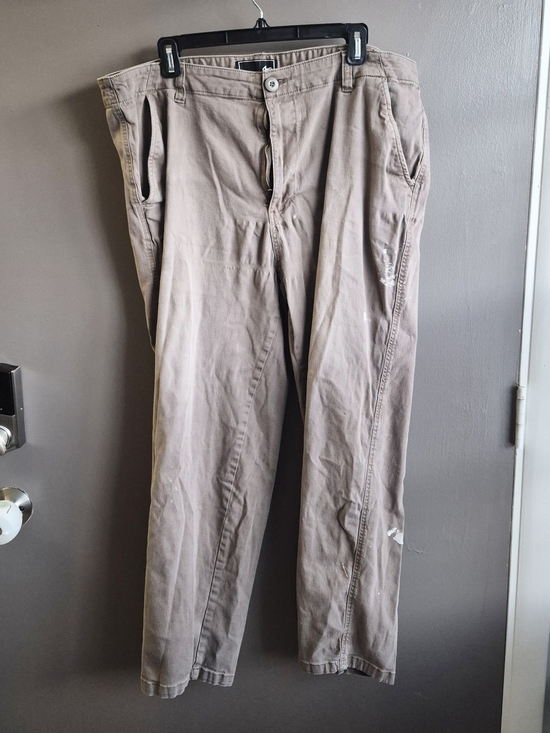 Lost | Pants | Mens Classic Chinos In Taupe With Paint Splatters | Poshmark